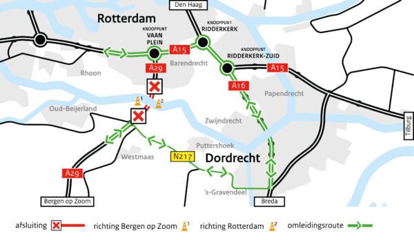 Niet vergeten: Deze week zijn er nachtafsluitingen van de ... Niet vergeten: Deze week zijn er nachtafsluitingen van de ...