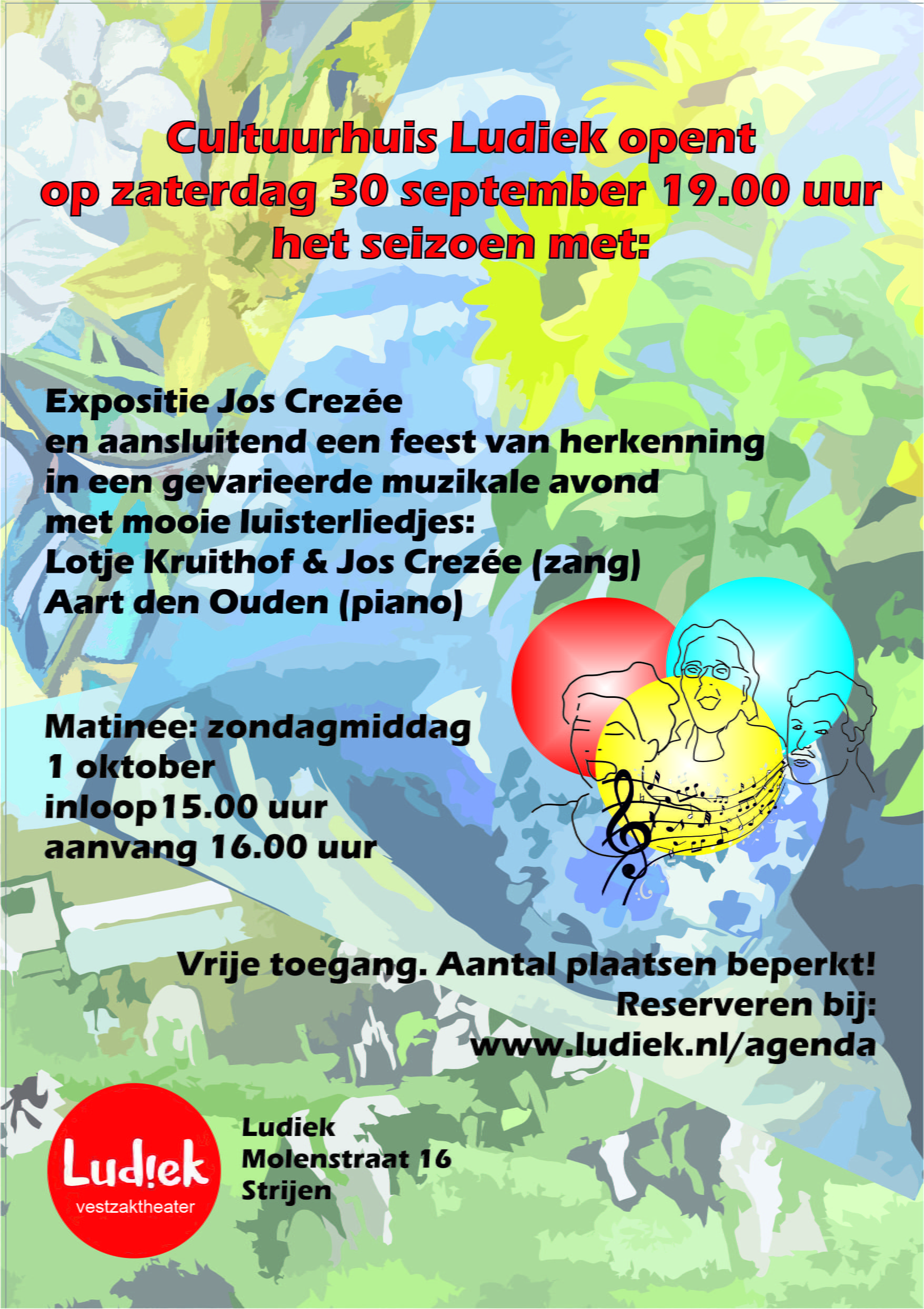 Feestelijke opening seizoen vestzaktheater Ludiek met kunstwerken en ...
