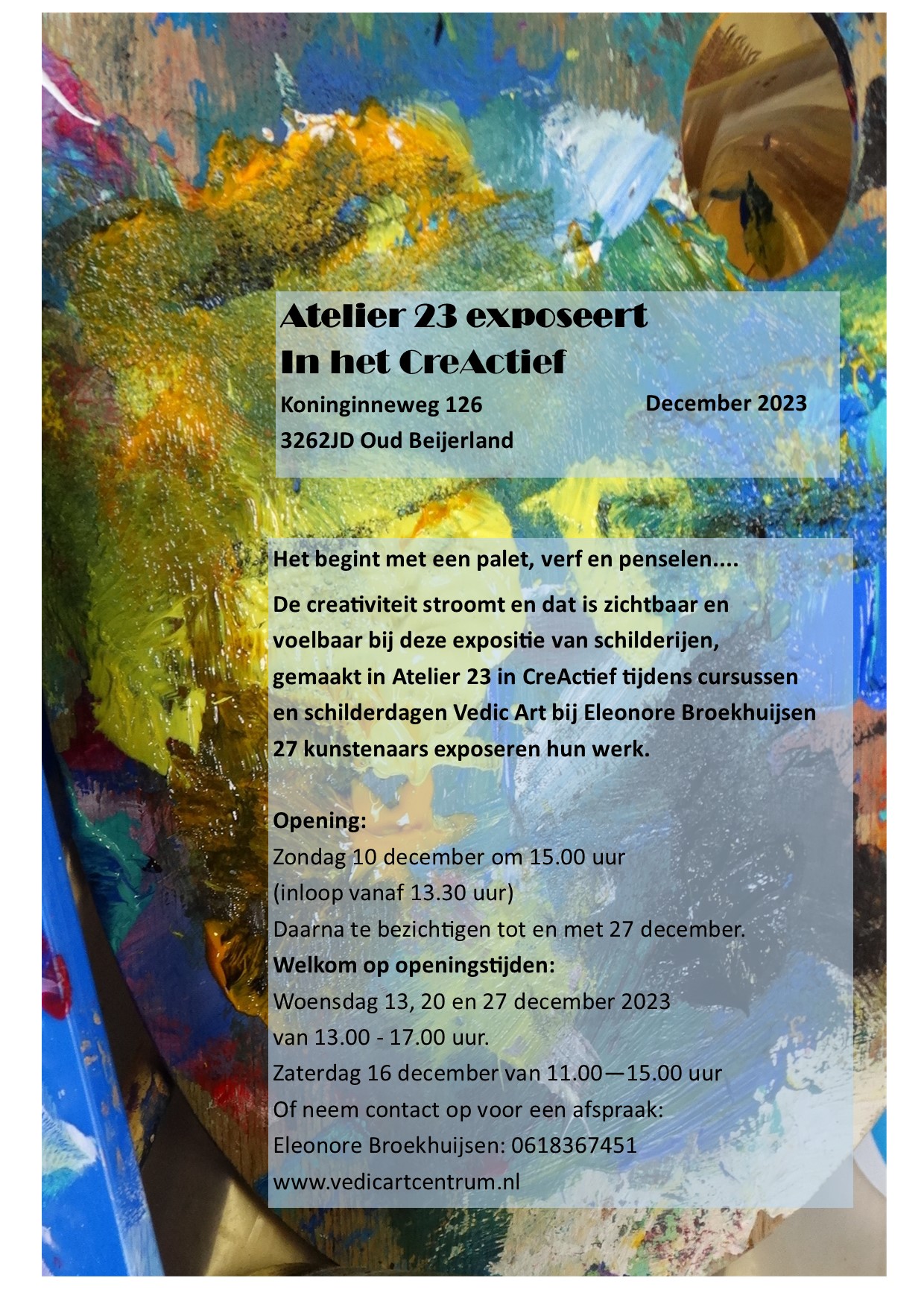 Expositie van schilderijen in het CreActief - Hoeksche Waard Nieuws