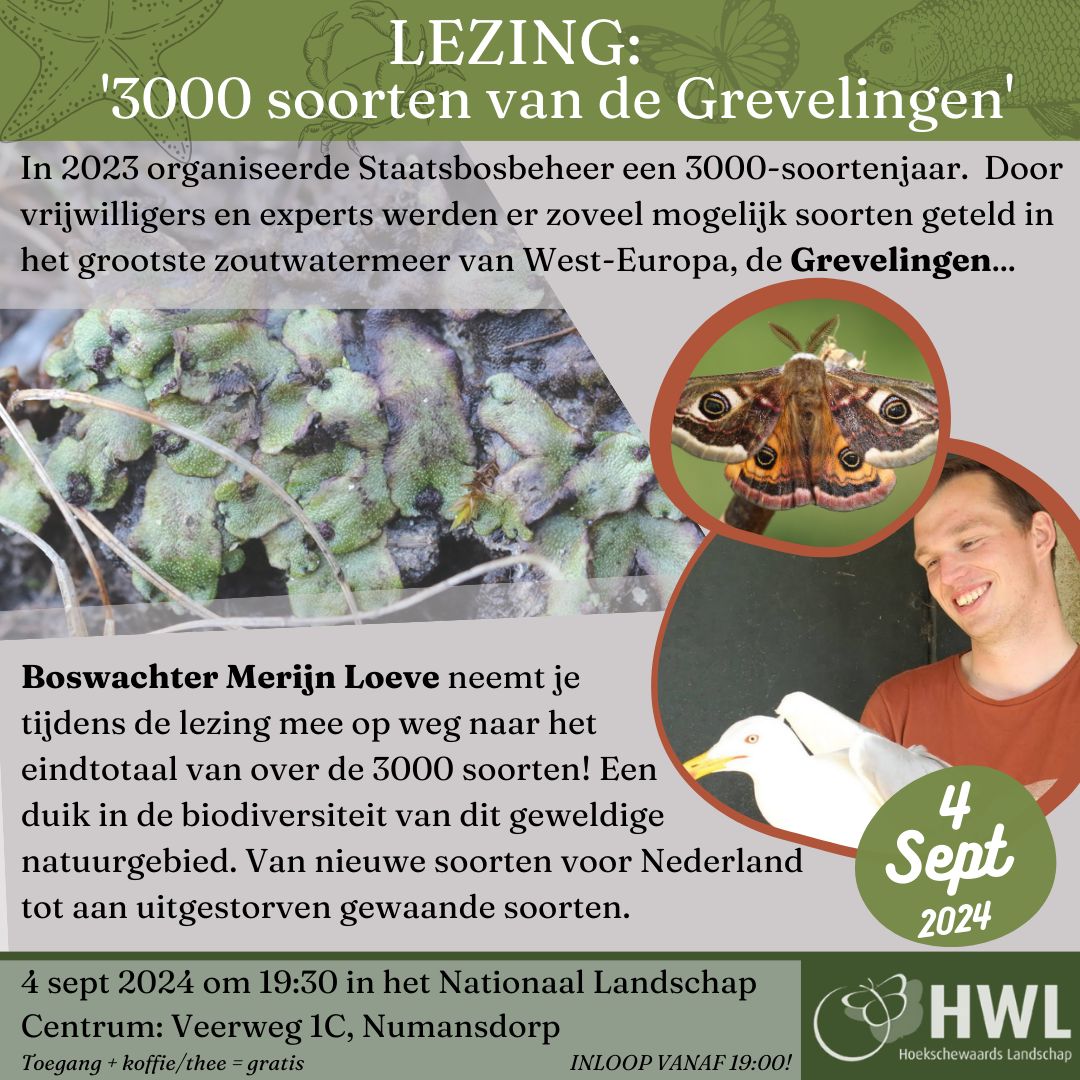 Woensdag 4 september: lezing de 3000 soorten van de Grevelingen ...