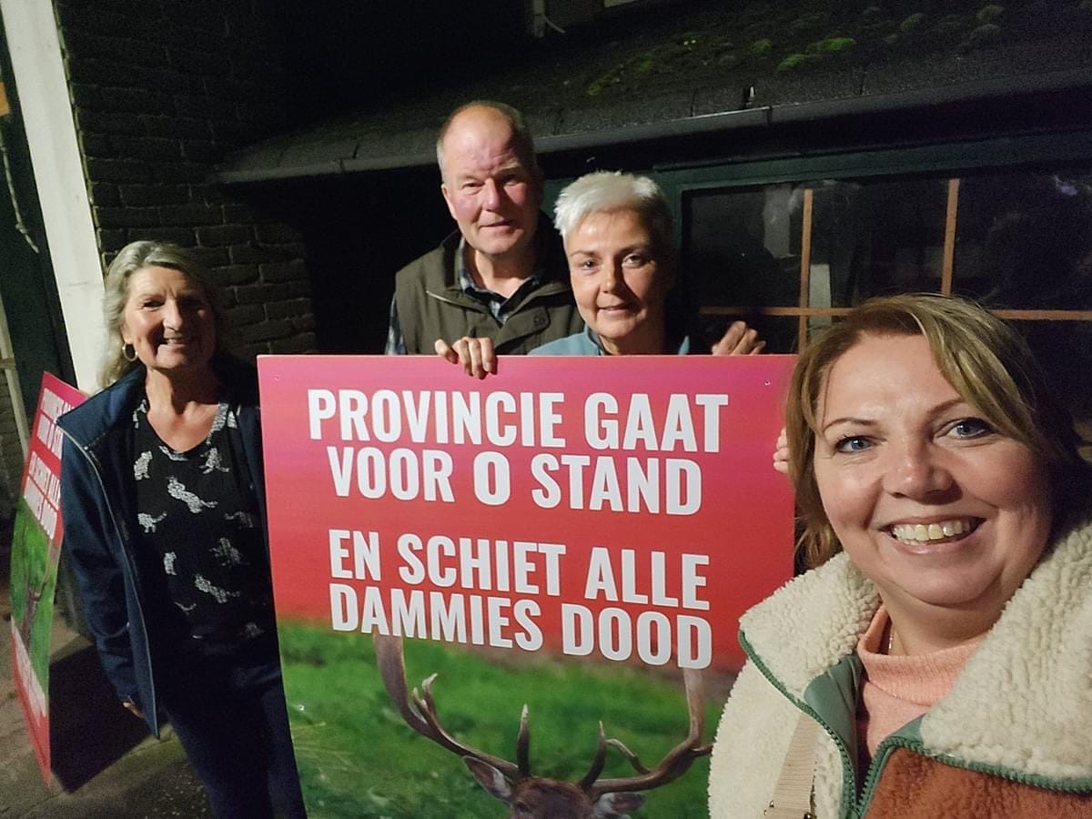 Protest tegen damhertenbeleid: Team Damherten Hoeksche Waard maakt ...