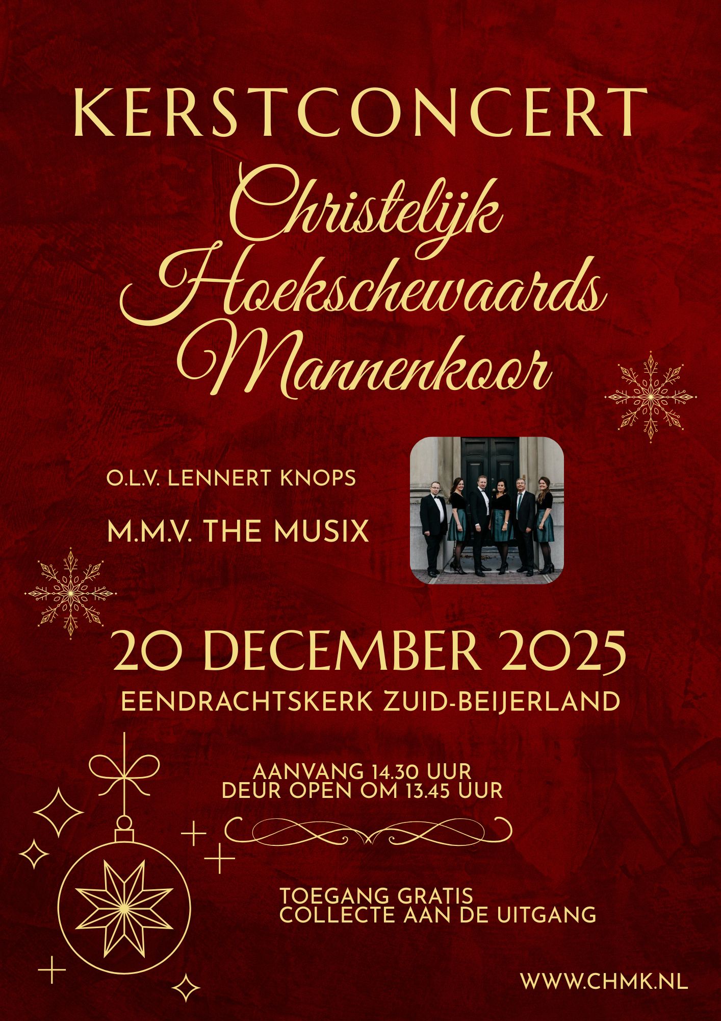 Kerstconcert CHMK en The Musix in Eendrachtskerk Zuid-Beijerland - Hoeksche Waard Nieuws